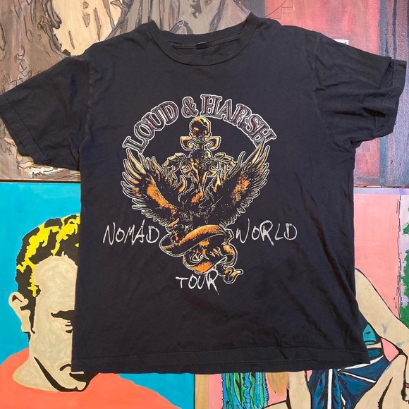 Vintage | Shirts | Vintage Loud Harsh Nomad World Tour T Shirt | Poshmark
